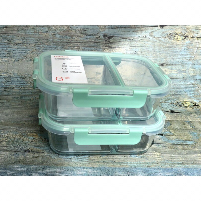 Hộp thủy tinh chia 2 ngăn, 3 ngăn chịu nhiệt Lock&Lock Glass Food ...