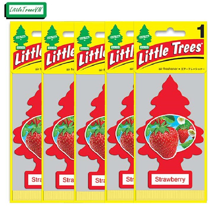 COMBO 5 CÂY THÔNG THƠM LITTLE TREES - Strawberry | Shopee Việt Nam