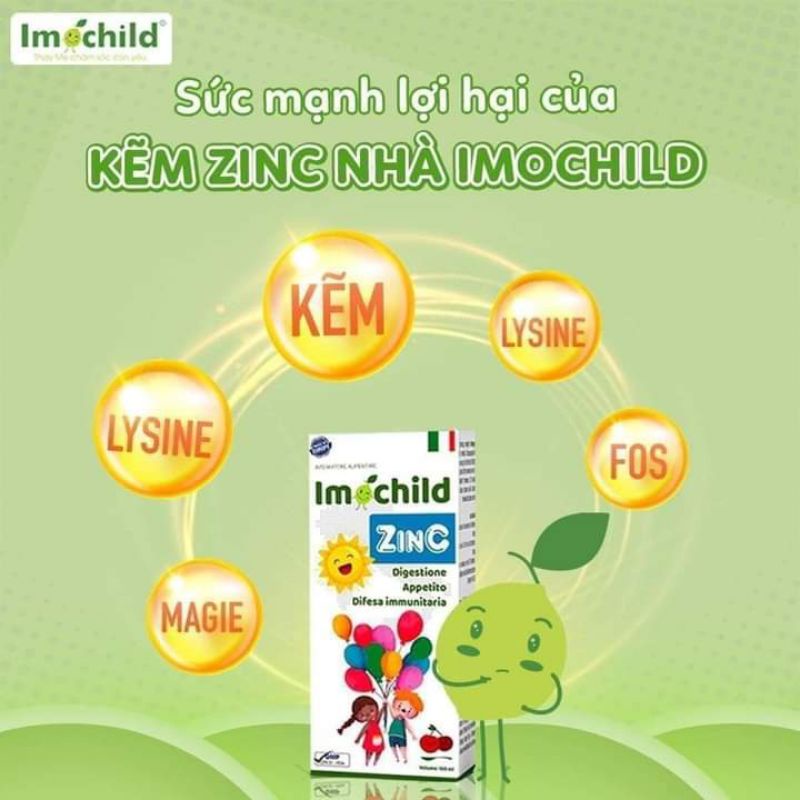 Siro tăng sức đề kháng Imochild /D3K2/ZinC/Ca Lunik/Sắt Feron/DHA/Kẽm ...