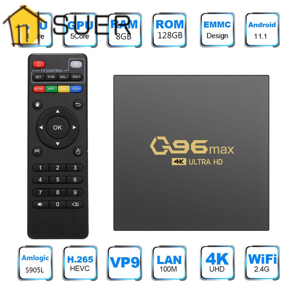 Tv Box SUENIN Q96 MAX 4K H.265 2022 Phát 8GB + 128GB 2.4G WIFI S905L Và Phụ Kiện | Shopee Việt Nam