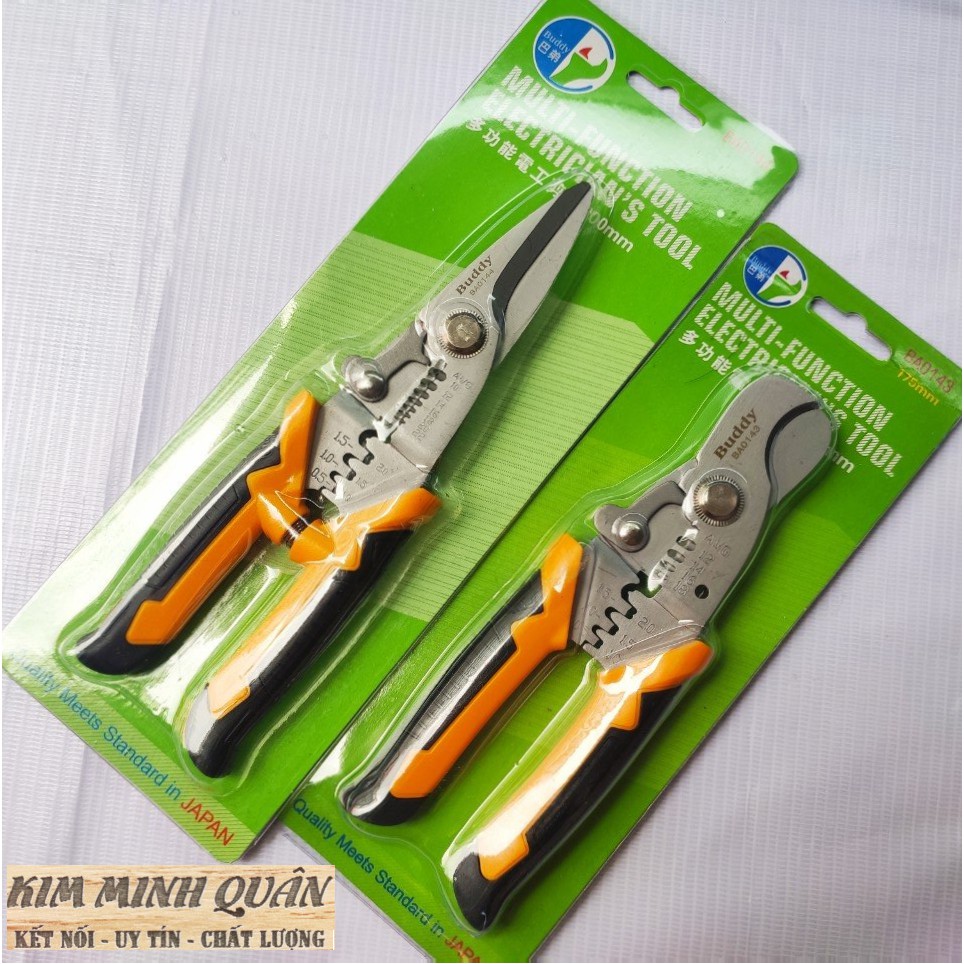 Kìm Cắt Đa Năng 3 Trong 1 Cắt – Tuốt – Bấm Cos Buddy BA0144 và BA0143 ...