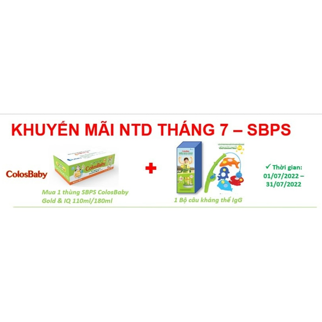 Sữa bột pha sẵn Colos Baby IQ 180ml (Thùng 48 hộp) | Shopee Việt Nam