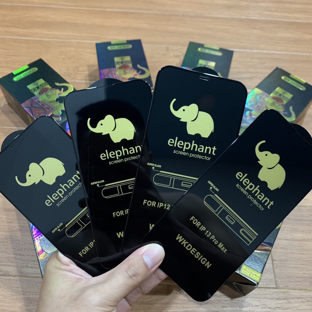 Kính Cường lực voi 6D elephant WK Design dành cho iPhone 7/8(Plus)/X/Xs ...