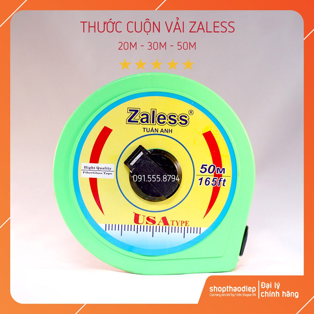 [HÀNG LOẠI 1] Thước Dây Vải 50m - 30m - 20m ZALESS, Thước Cuộn Vải 20m ...