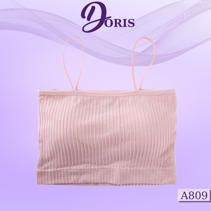 Áo lót ngực dạng bra cotton gân tăm co dãn có đệm mỏng siêu xinh DORIS ...
