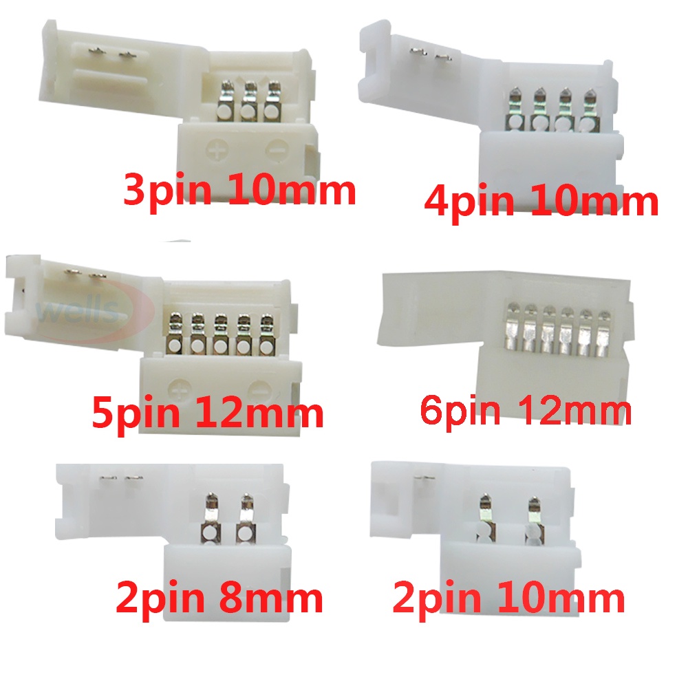 Set 10 Kẹp Nối Đèn LED 2pin 3pin 4pin 5pin 6pin Chuyên Dụng Cho 5V 12V 24V 5050 3528 3014 ...