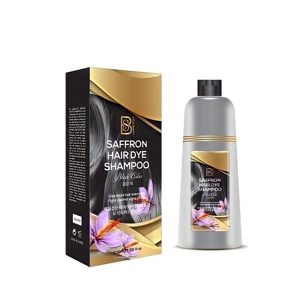 DẦU GỘI PHỦ BẠC NHỤY HOA NGHỆ TÂY (SAFFRON HAIR DYE SHAMPOO) | Shopee ...