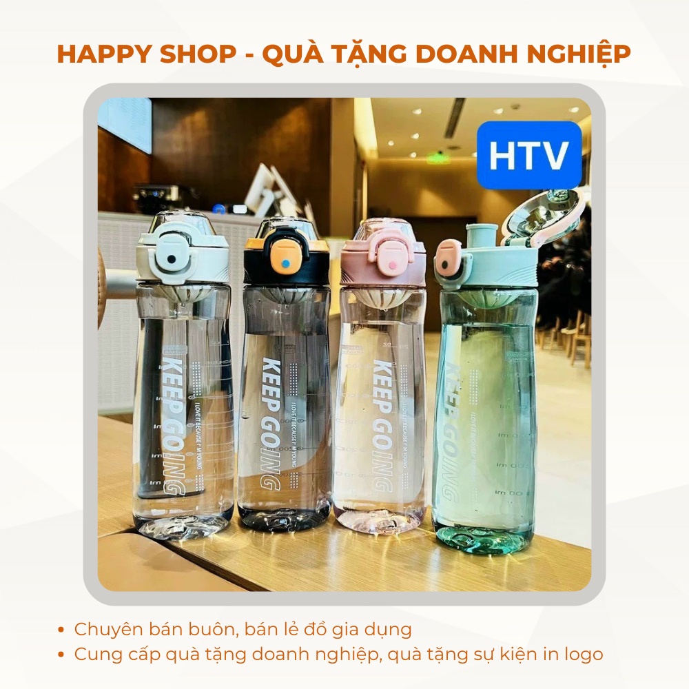 Bình nước thể thao Keep Going 800ml nhựa PP có quai xách | Shopee Việt Nam