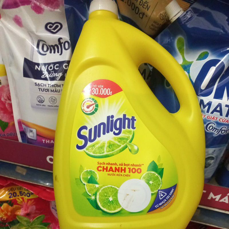 Can nước rửa bát sunlight chanh 100 3,6kg | Shopee Việt Nam