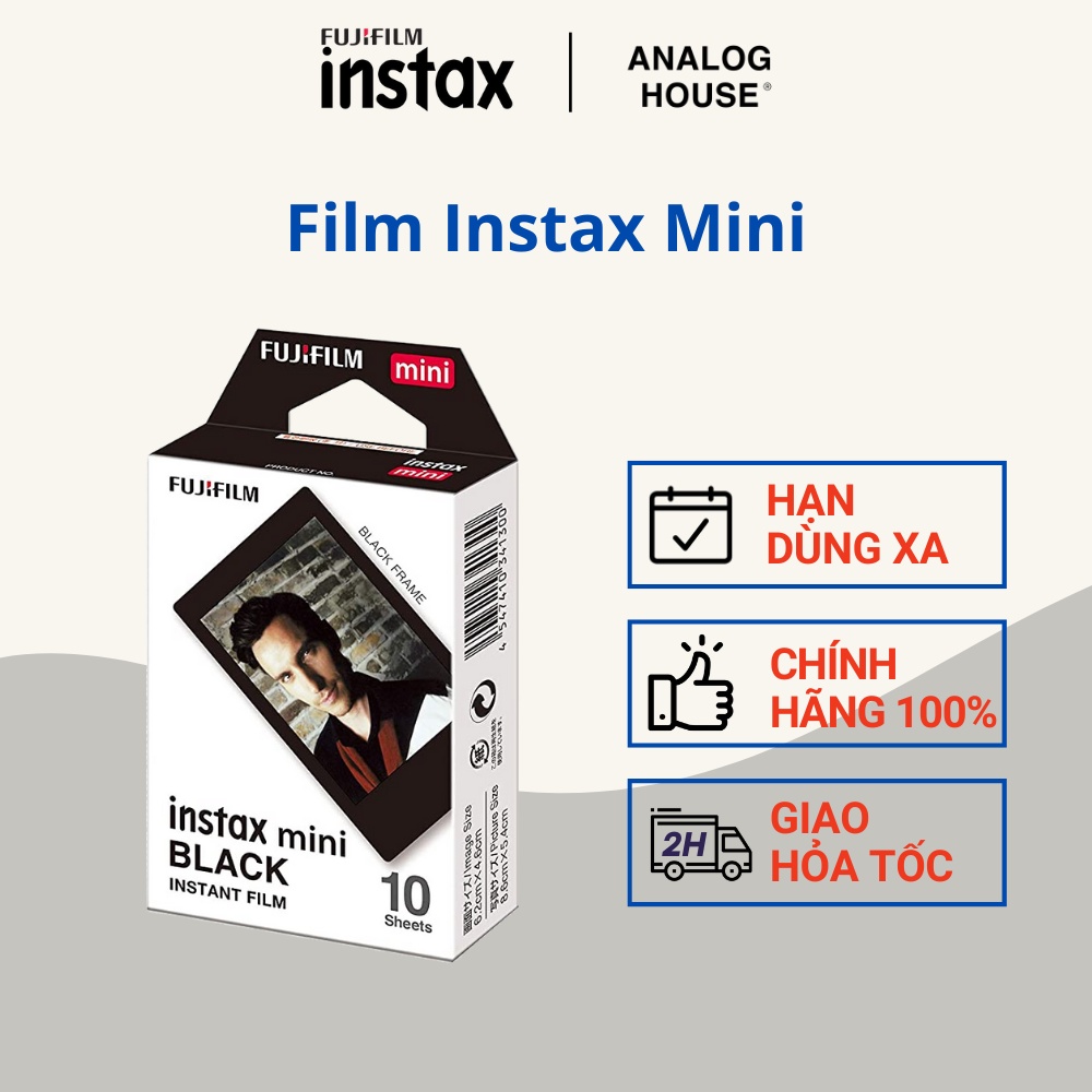 INSTAX MINI FUJIFILM - Viền đen - Giấy in ảnh cho máy chụp lấy liền - Chính hãng date xa ...