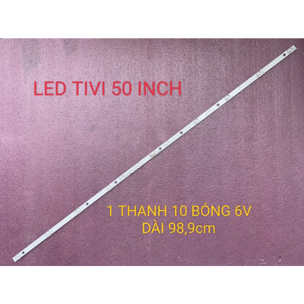 THANH LED TIVI 50 INCH 1 THANH 10 BÓNG MỖI BÓNG 6V DÀI 98,9cm MS-L2608 ...