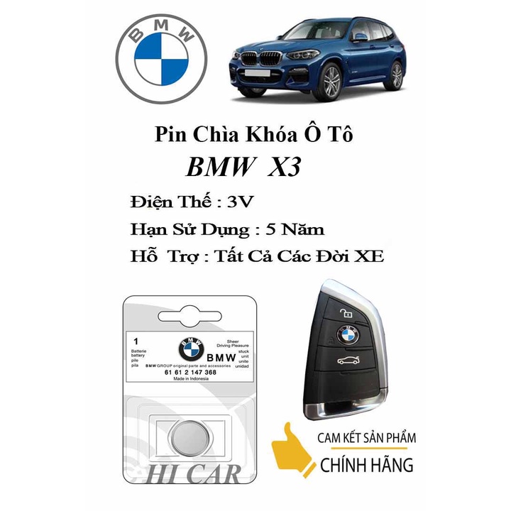 Pin chìa khóa ô tô BMW X3 / BMW X5 /BMW X7 chính hãng Panasonic | Shopee Việt Nam