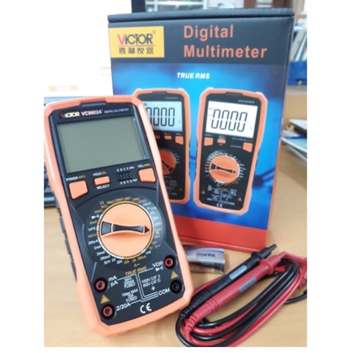 VICTOR VC-9805A+ đồng hồ vạn năng điện tử Victor VC 9805A+ đo cuộn cảm, tụ điện,nhiệt độ Victor ...