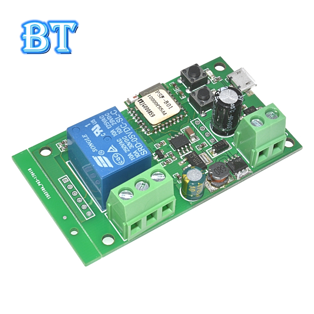 Bộ chuyển đổi thông minh tự khóa WiFi Wireless Relay Module APP Control ...