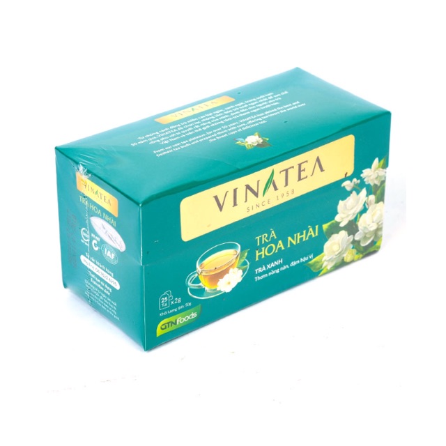 Trà Hoa Nhài Vinatea Hộp 50G ( 25 gói) | Shopee Việt Nam