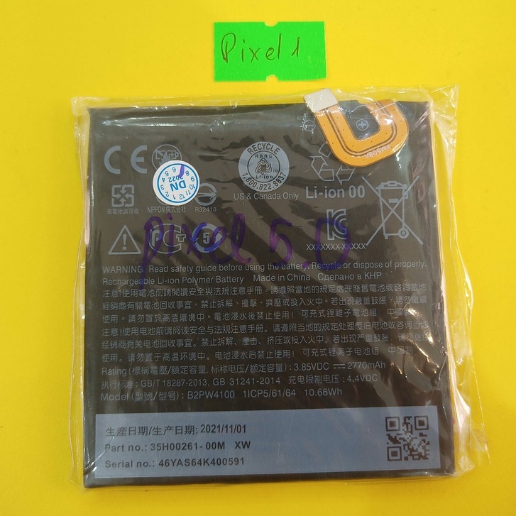 Pin Google Pixel 1, XL, 2, 3, 3a, 3XL, 4, 4XL, 5, 6 Của SonPixel ...