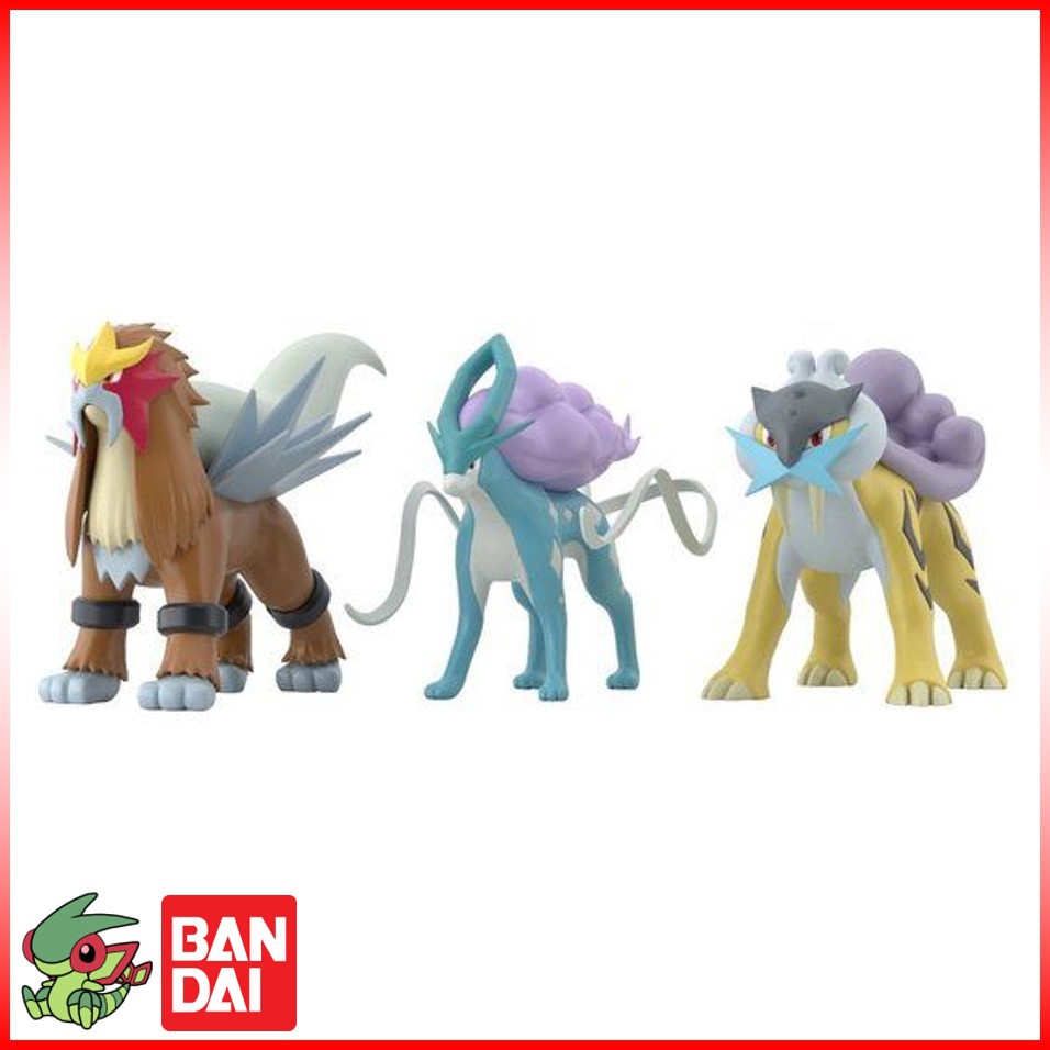 [Bandai Premium] Set mô hình Legendary Dogs Entei Raikou Suicune nguyên ...