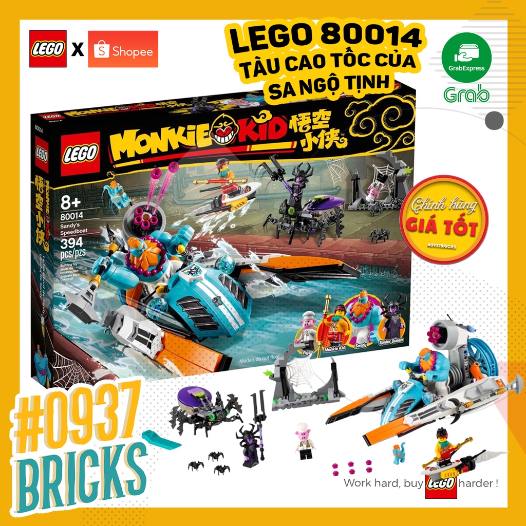 [GIAO NHANH] 80014 LEGO Monkie Kid™ Sandy's Speedboat Tàu cao tốc của ...