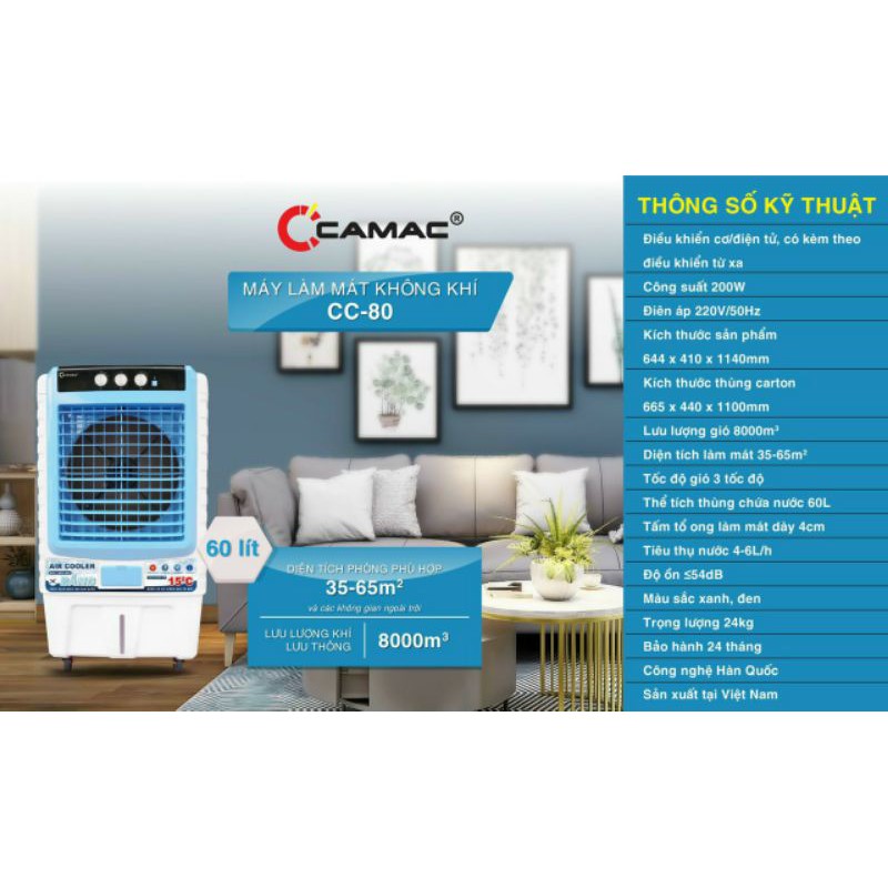 Quạt hơi nước CAMAC CC80 | Shopee Việt Nam