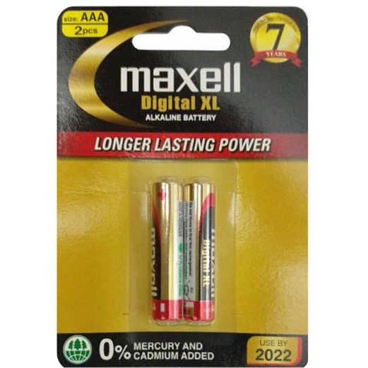 Pin AAA Maxell 2 viên một vỉ Đỏ Alkaline chính hãng | Shopee Việt Nam