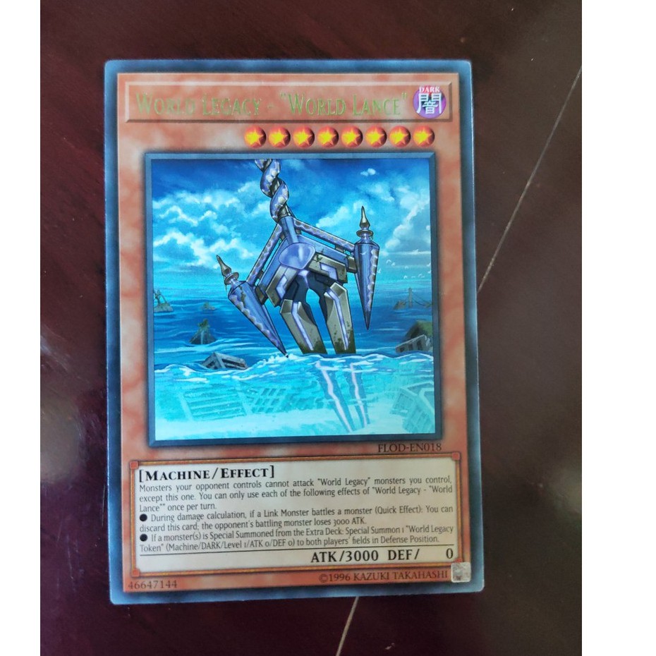 [ Đỗ Lạc Shop ] Thẻ Bài Mint90 Yugioh Monster World Legacy - "World Lance" - FLOD-EN018 - Rare ...