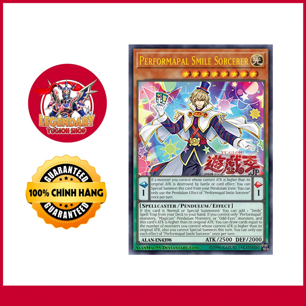 [Thẻ Bài Yugioh Chính Hãng] Performapal Smile Sorcerer | Shopee Việt Nam
