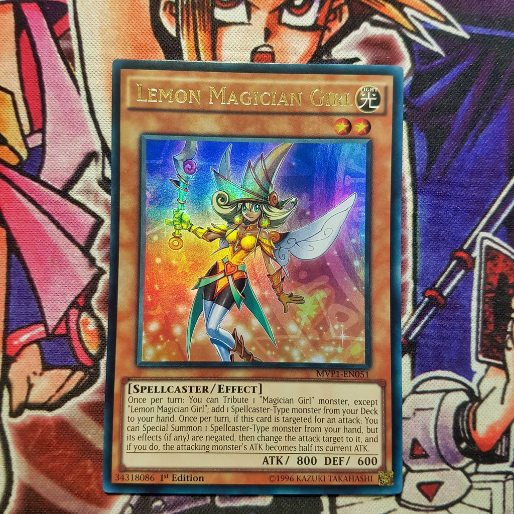 Thẻ bài Yugioh chính hãng | Lemon Magician Girl | MVP1 Ultra rare ...