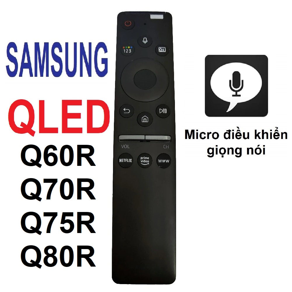 Remote điều khiển tivi SAMSUNG QLED dòng Q60R Q70R Q75R Q80R giọng nói ...