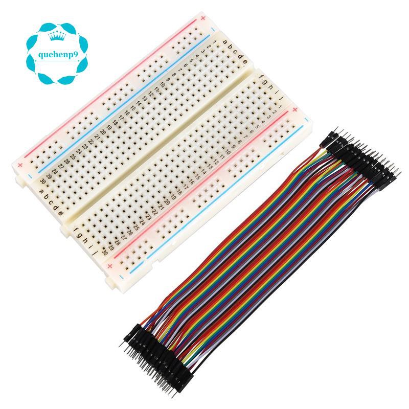 Bảng Mạch Breadboard 400 Nút Và 40 Dây Cáp 20cm 2.54mm Cho Arduino ...
