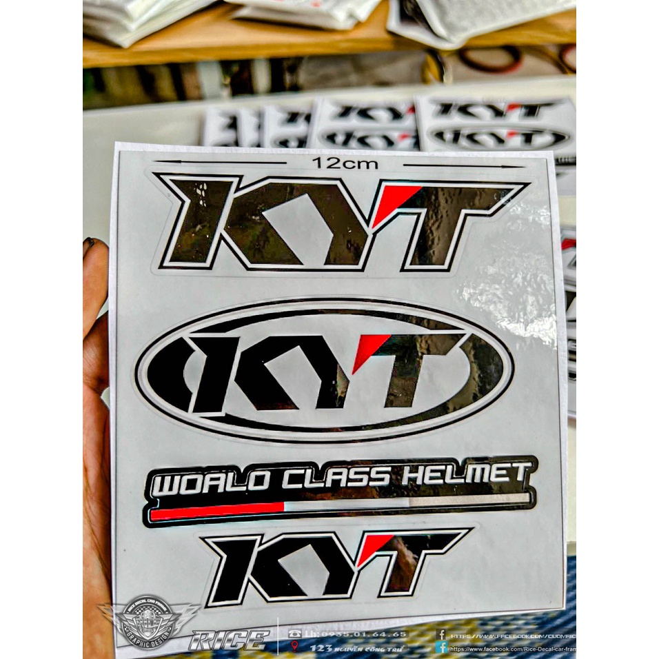 Tem Logo KYT 3 mẫu Chuẩn | Shopee Việt Nam