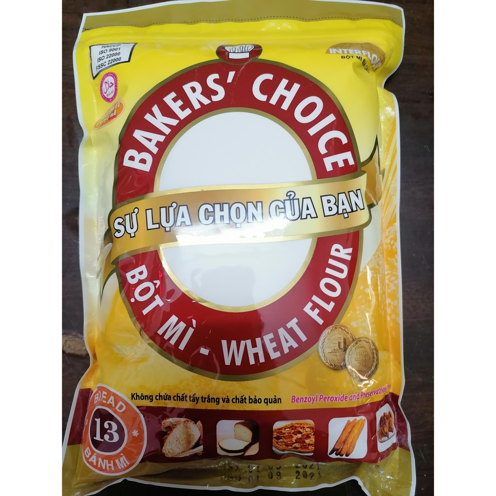 [1 Kg – Số 13] Bột mì làm bánh mì [VN] BAKERS CHOICE No.13 Bread flour ...