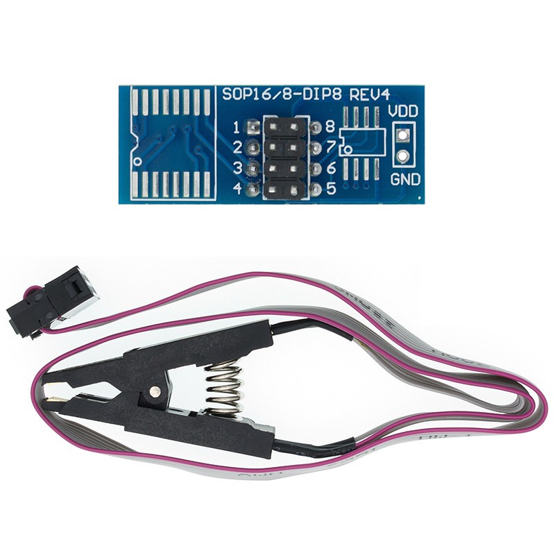 Mô Đun BIOS USB CH341A / CH341B 24 25 Series EEPROM SOIC8 SOP8 SOP8 ...