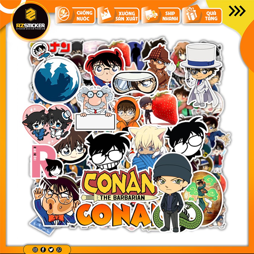 [100+ Hình] Sticker Thám Tử Lừng Danh Conan | STK72 | Hình Dán Sticker ...