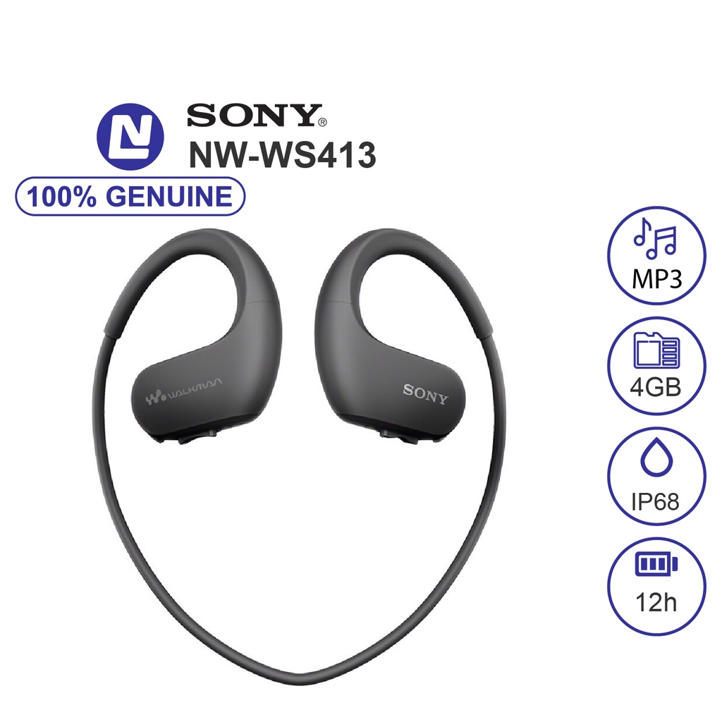 New Full box Sony NW WS413 Máy nghe nhạc Walkman dành cho bơi lội ...