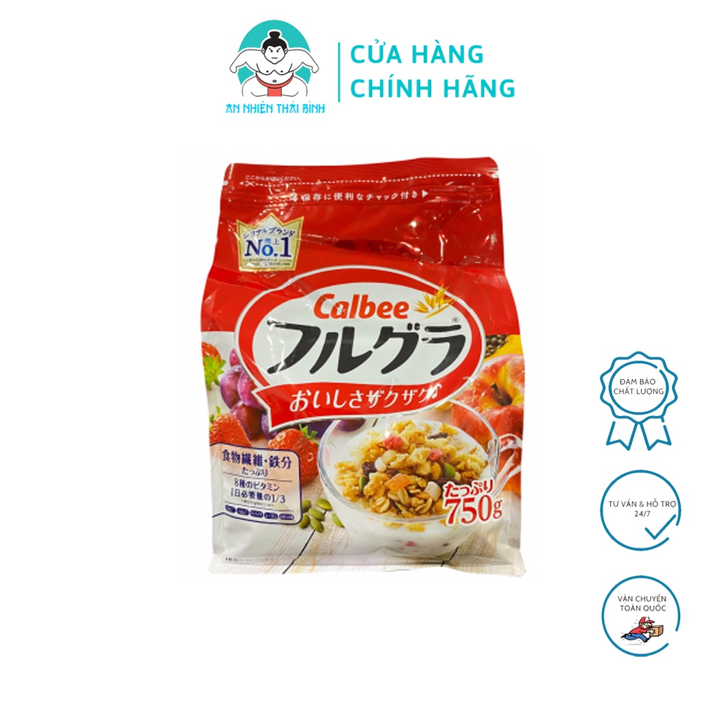 (Date 08/2025) Ngũ Cốc Hoa Quả Bổ Sung Vitamin Calbee Nhật Bản (Mẫu Mới 750g) | Shopee Việt Nam