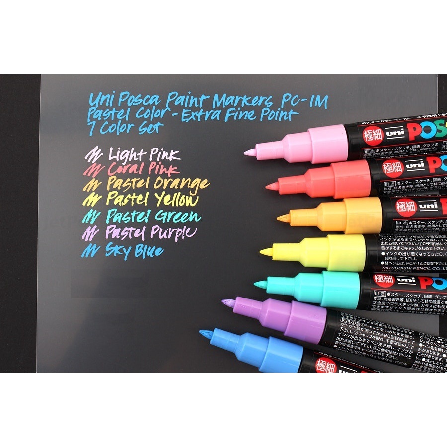 Bút Uni Posca Paint Marker PC-1M vẽ trên nhiều chất liệu | Shopee Việt Nam