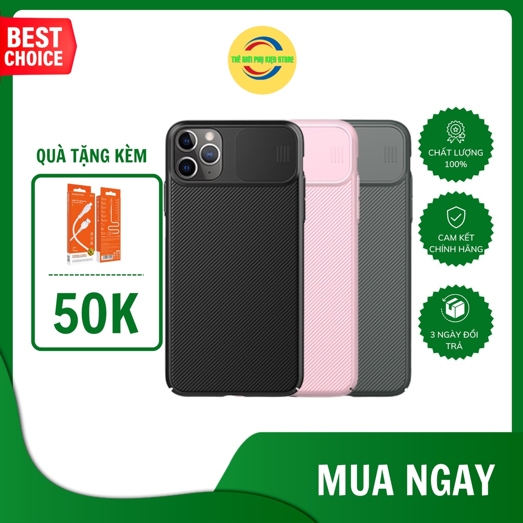 Ốp lưng điện thoại IP 11 11 Pro 11 Max Nillkin CamShield Case Bằng PC ...