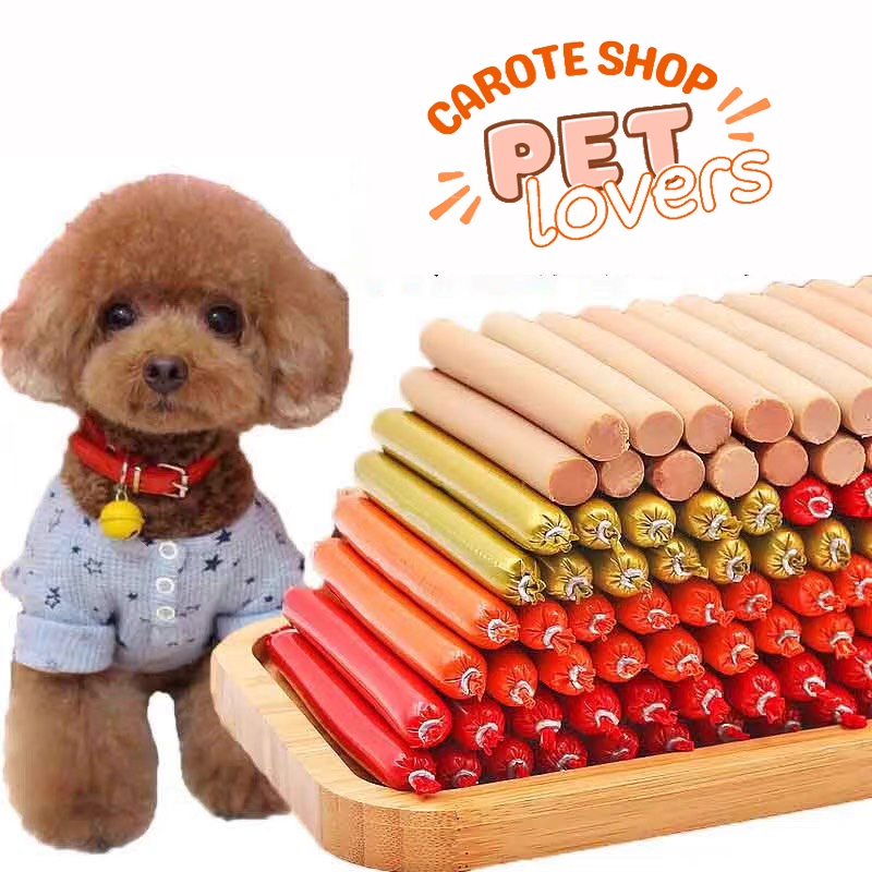 Thức Ăn Dinh Dưỡng Xúc Xích Cho Chó Mèo thanh 15gr - Carote Pet shop | Shopee Việt Nam