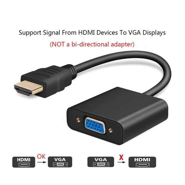 Cáp chuyển đổi HDMI sang VGA HDMI To VGA Adapter | Shopee Việt Nam