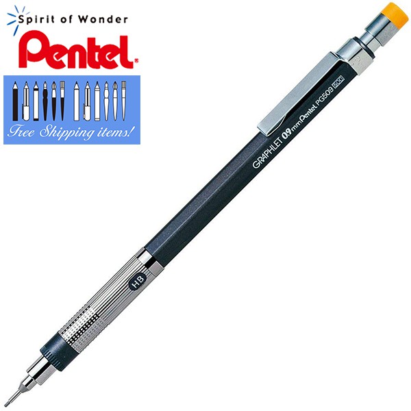 Chì Bấm Cơ Khí Pentel Graphlet PG509 Cao Cấp Nhật Bản 0.9mm | Shopee ...