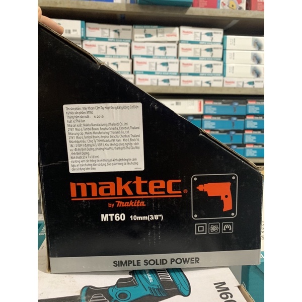 Máy khoan Maktec MT60 350W Máy khoan điện Maktec chính hãng MT60 ...