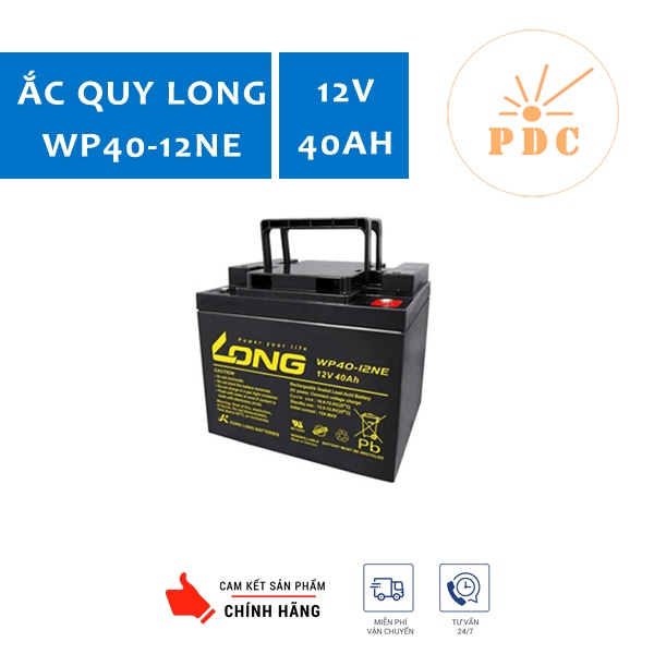 Ắc Quy LONG 12V 40Ah WP40-12NE - (PDC-TECH) | Shopee Việt Nam