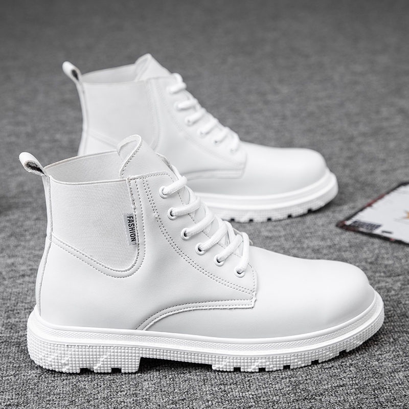 Giày Boot Martin Cổ Cao Màu Trắng Phong Cách Anh Quốc Mới 2021 Size 38 ...
