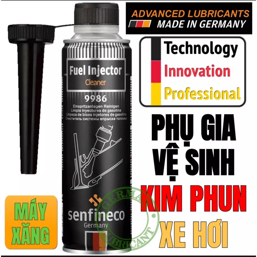 VỆ SINH KIM PHUN ,BÉC XĂNG Ô TÔ CHÍNH HÃNG ĐỨC SENFINECO 9986 - 300ml ...