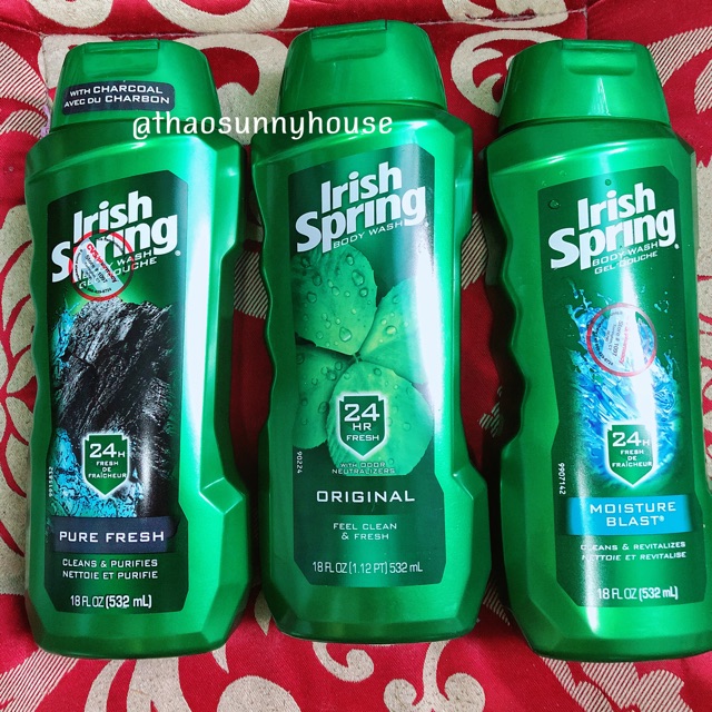 SỮA TẮM IRISH SPRING BODY WASH MOISTURE BLAST - 532ML dành cho Nam giới | Shopee Việt Nam