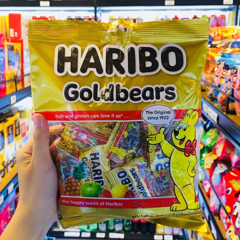 Kẹo dẻo Haribo Gấu vàng gold bears gói 200g - Chính hãng (có gói nhỏ ...