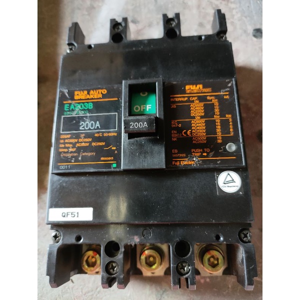 CB 3 pha 200A Fuji hàng tháo máy Nhật bãi | Shopee Việt Nam