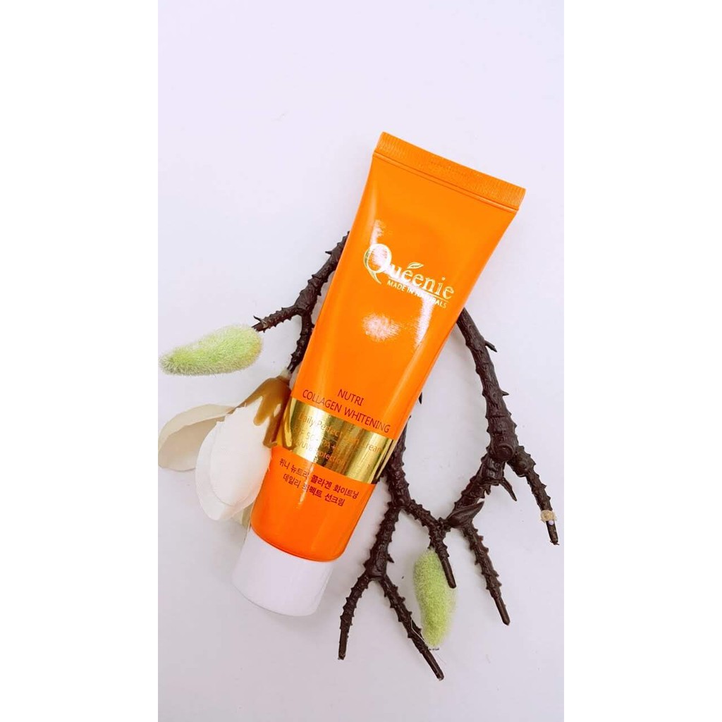 Kem chống nắng bổ sung Collagen Queenie | Shopee Việt Nam