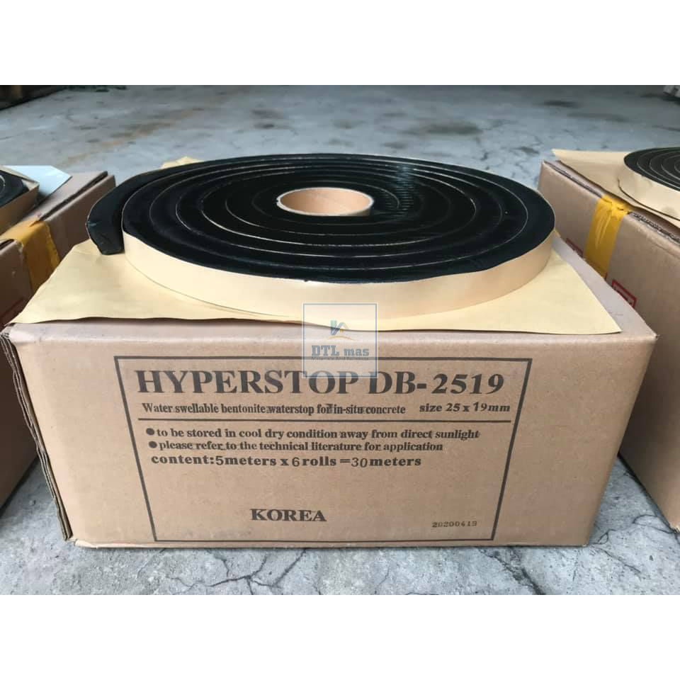 Thùng 30m dài Hyperstop DB2519 - Thanh cao su trương nở chống thấm cổ ...