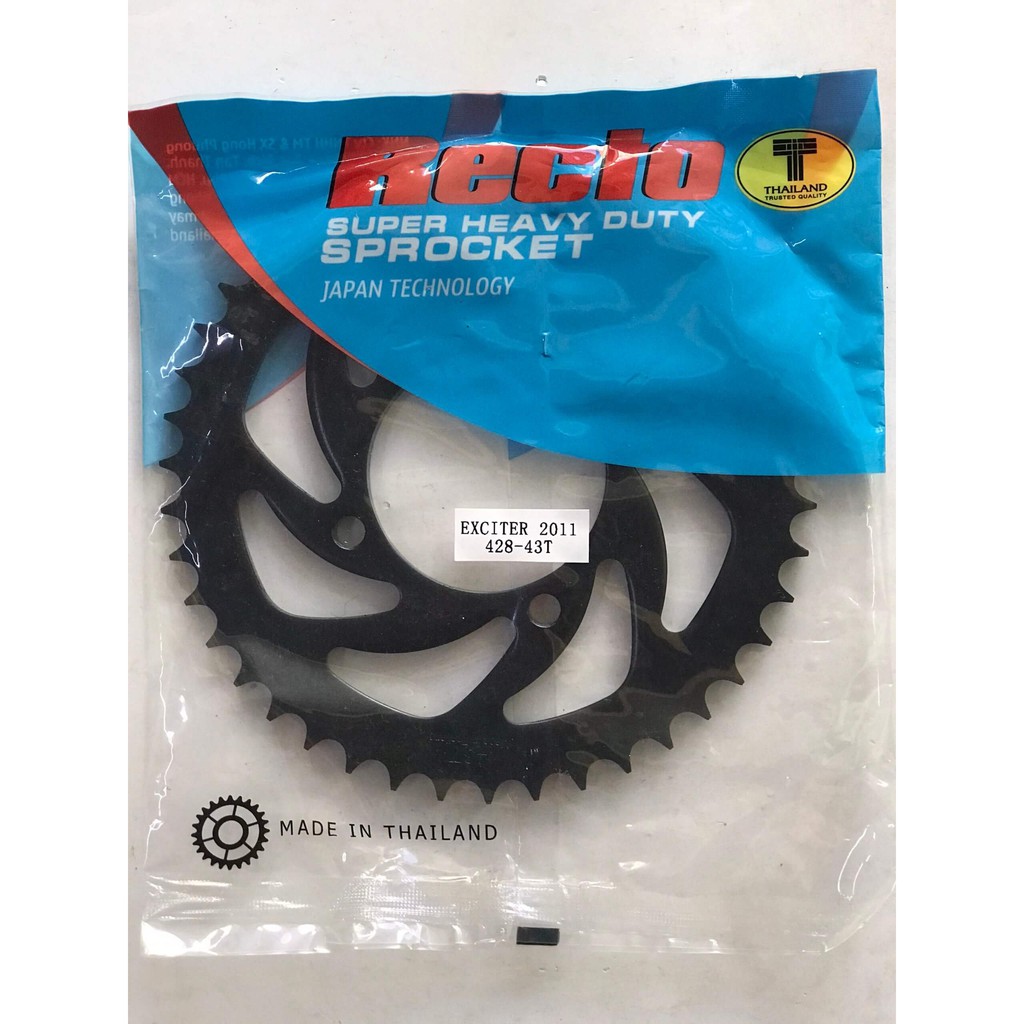 Dĩa tải sau xe Exciter 135 Sirus xăng cơ Yaz (28T-30T-32T-33T-34T-35T-36T-37T-38T--->45T) RECTO ...